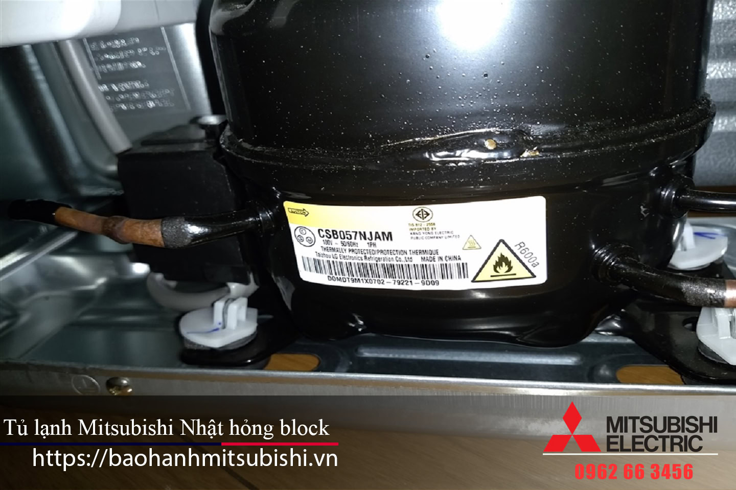 Tủ lạnh Mitsubishi hỏng block - baohanhmitsubishi.vn